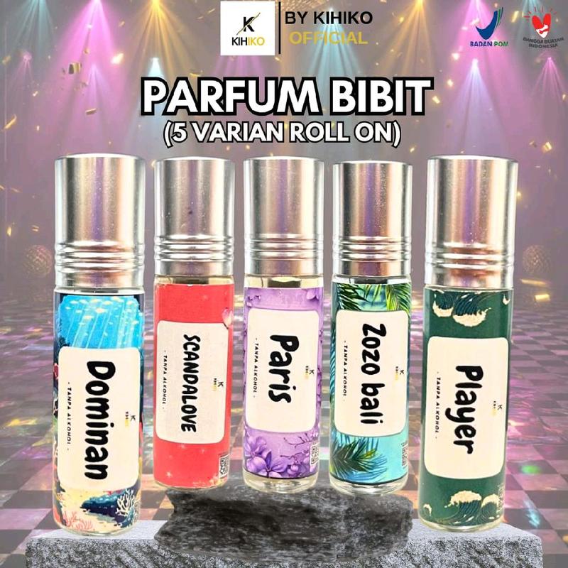 [BPOM] Kihiko Parfum Full Bibit - 5 Botol Parfum Roll On - Parfum Pria ...