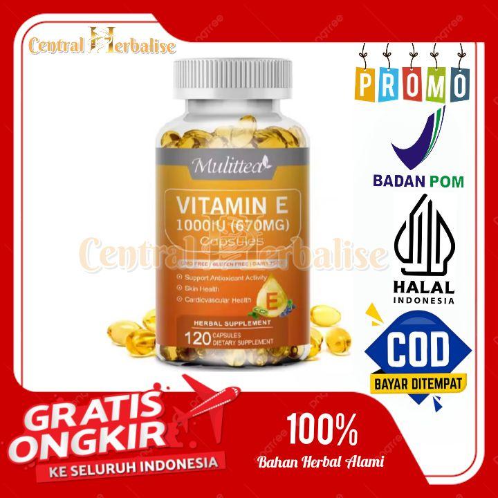 Mulittea Glowing Skin Natural VitaminE 1000iu Anti-penuaan Meningkatkan ...