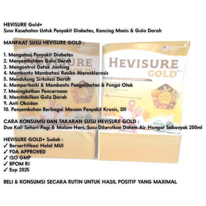 HEVISURE GOLD BAHAN SUSU USA UNTUK DIABETES ,HEVISURE GOLD MILK - 1 BOX ...