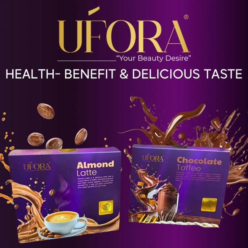 UFORA MINUMAN CHOCOLATE TOFFEE N ALMOND LATTE - TikTok Shop Malaysia