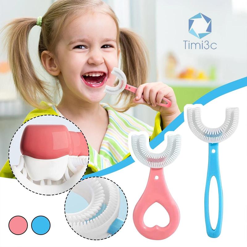 Kids Toothbrush U-Shape 360 ° Infant Teether Baby Toothbrush - TikTok ...