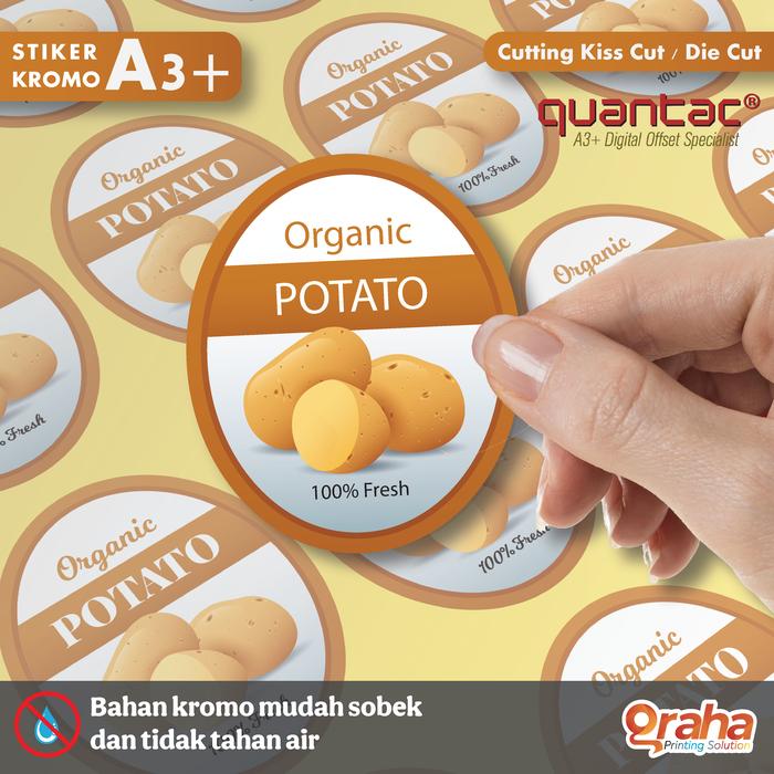 Promo Cetak Sticker Cromo Kromo A3+ – Custom Print, Finishing Cutting ...