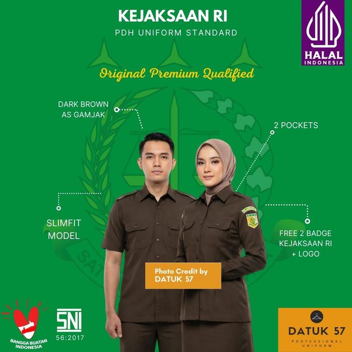 Jual Seragam Kemeja PDH Dinas Kejaksaan RI Republik Indonesia Wanita ...