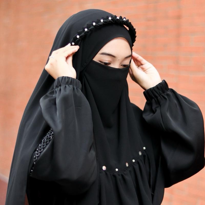 Pasmina / segi empat yasmin set cadar dan bando - Shop | Tokopedia