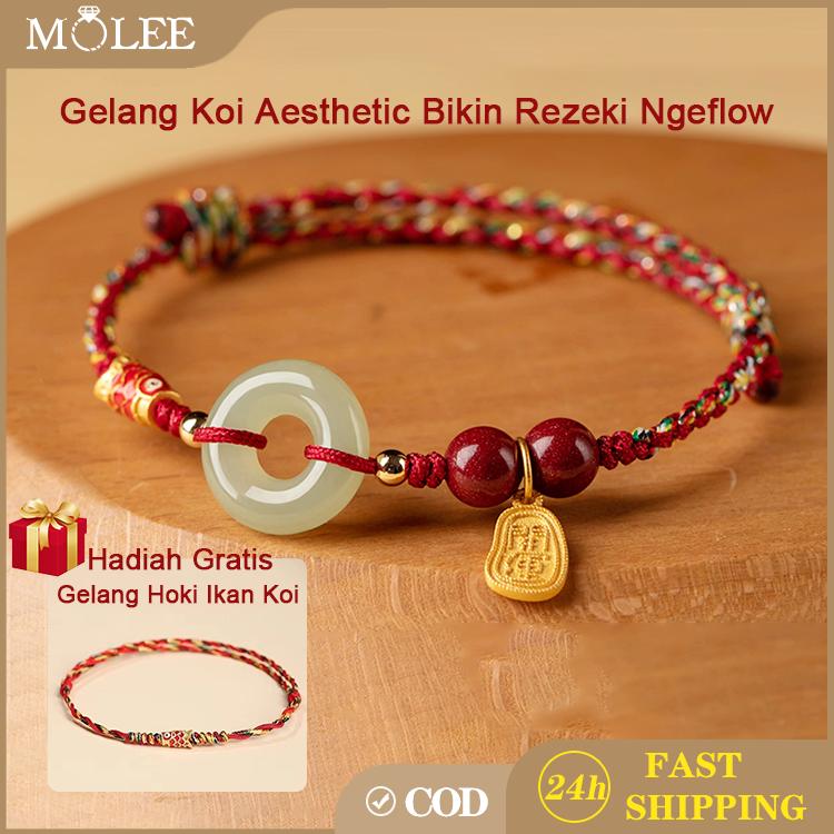 【Promosi Hari Ibu】MOLEE 2025 Gelang Sukses Koi Titanium Uniseks - Shop | Tokopedia