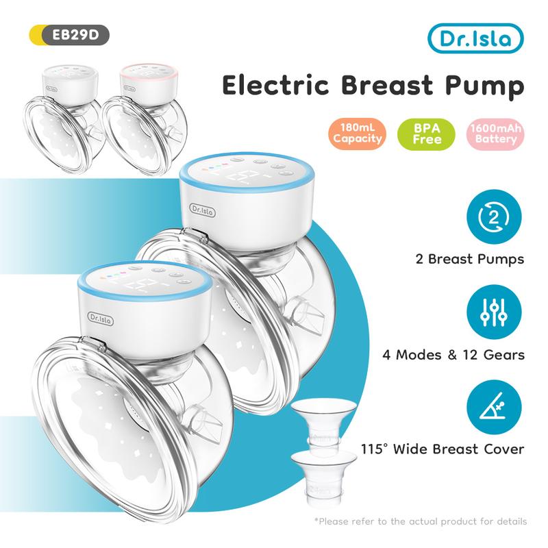 Dr.Isla EB29 Double Breast Pump Electric Wearable Handsfree LED ...