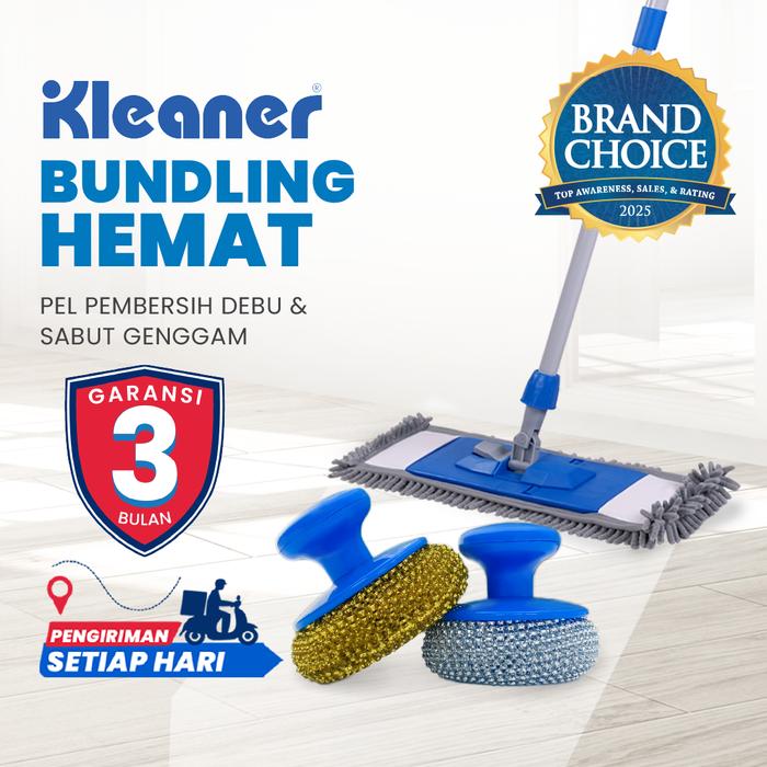 Promo Kleaner Bundling Alat Pel Sapu Debu Microfiber Dust Mop Pembersih ...