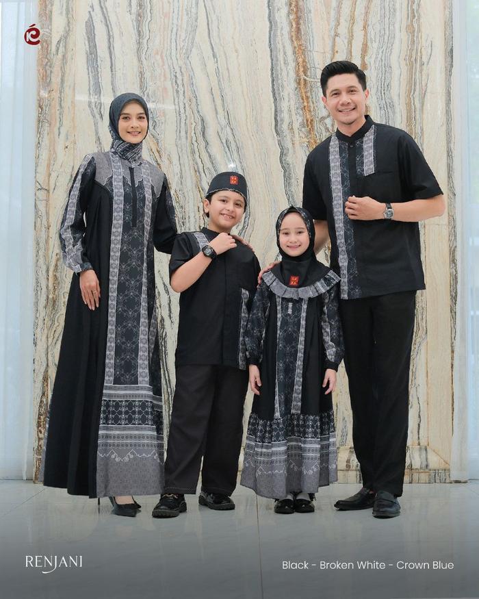 Jual RENJANI SERIES - Black - Keke Busana Sarimbit keluarga 2025 ...