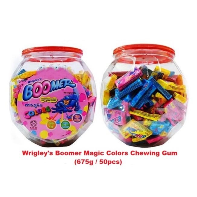 Wrigley's Boomer Magic Colors Chewing Gum (675g / 50pcs) - TikTok Shop ...