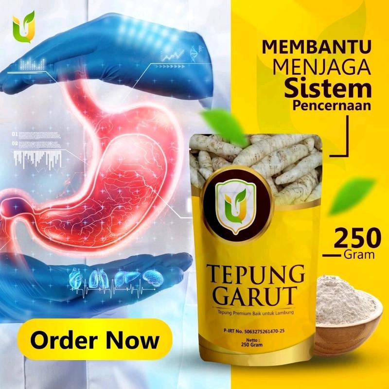 Tepung Umbi Garut Premium Organik Lambung Sehat Tepung Umbi - Shop ...