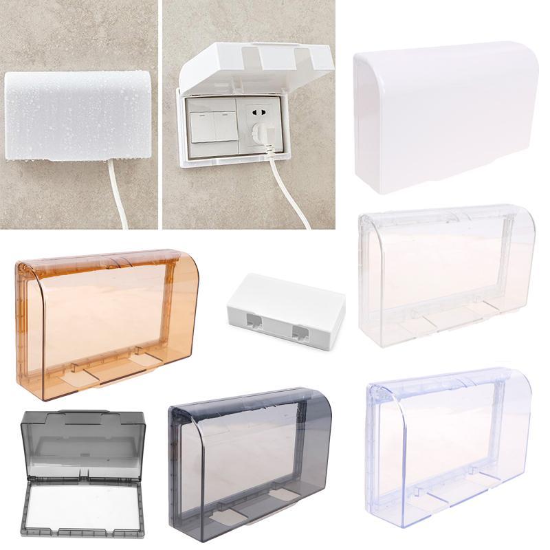 Type Double Socket Protector Electric Plug Cover Child Safety Box ...