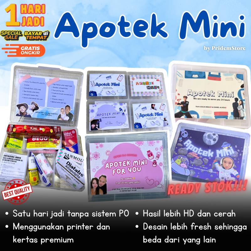Paket E KADO HAMPERS Apotek Mini BISA CUSTOM FULLSET & ONLY Box dengan ...