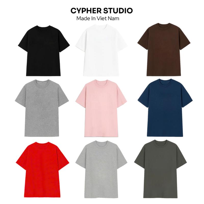 AP 03 Áo Thun Trơn Cotton 260GSM Premium Full Color CYPHER STUDIO ...