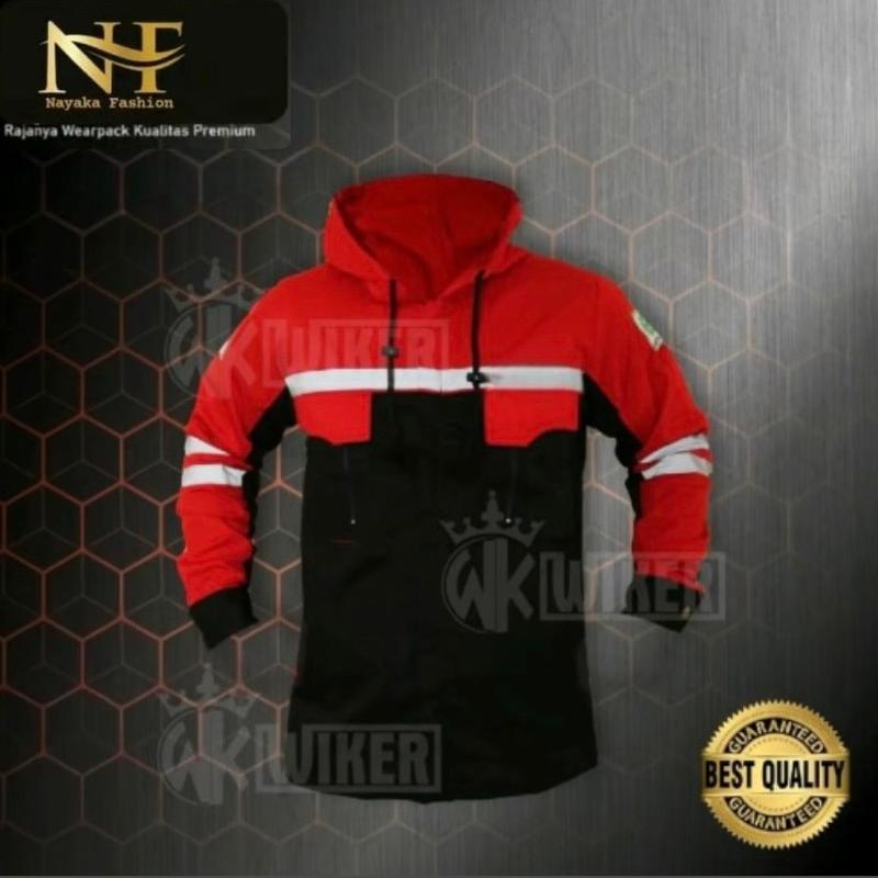WEARPACK SAFETY MODEL HOODIE SAKU SLETING WARNA NAVY MERAH - Shop ...