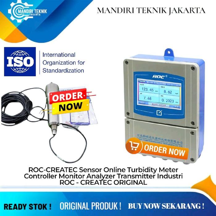 Jual ROC-CREATEC Sensor Online Turbidity Meter Controller Monitor ...