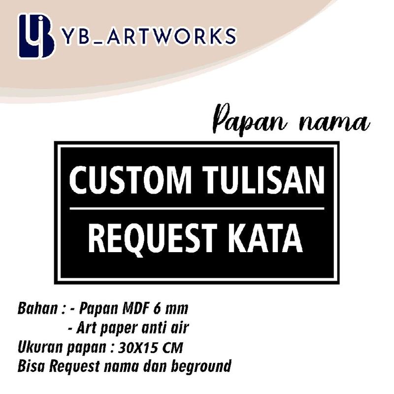 custom tulisan request nama atau kata kata I hias dinding I Vintage ...