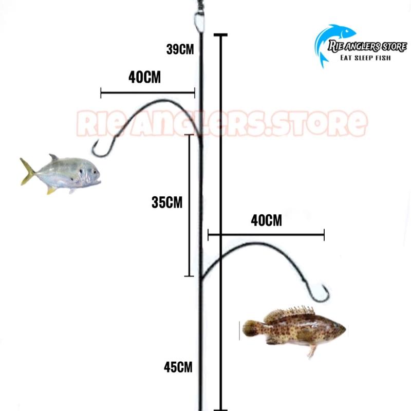 PERAMBUT 2 MATA BOTTOM (mata kail tidak ada ) Mancing Laut Equipment ...