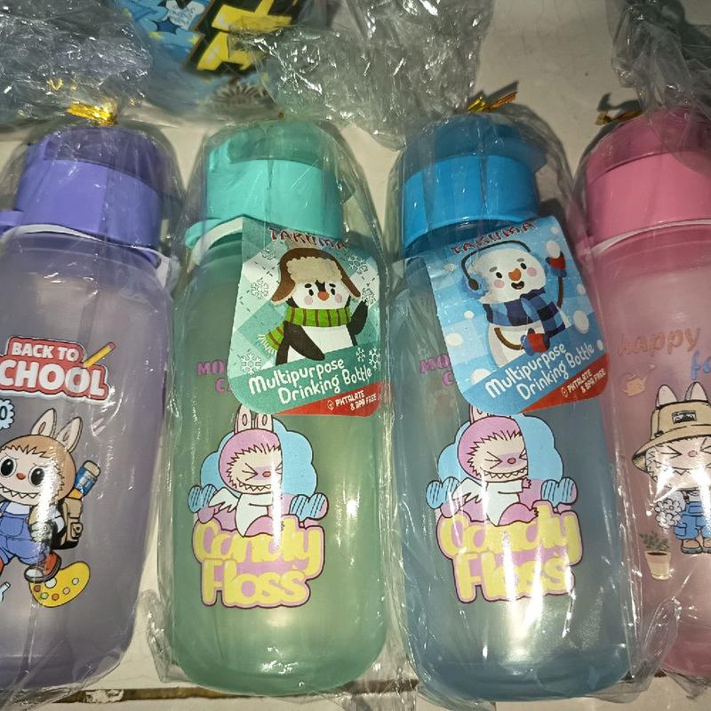 Botol minum anak gambar labubu fliptop tanpa tali 350ml takuma - Shop ...