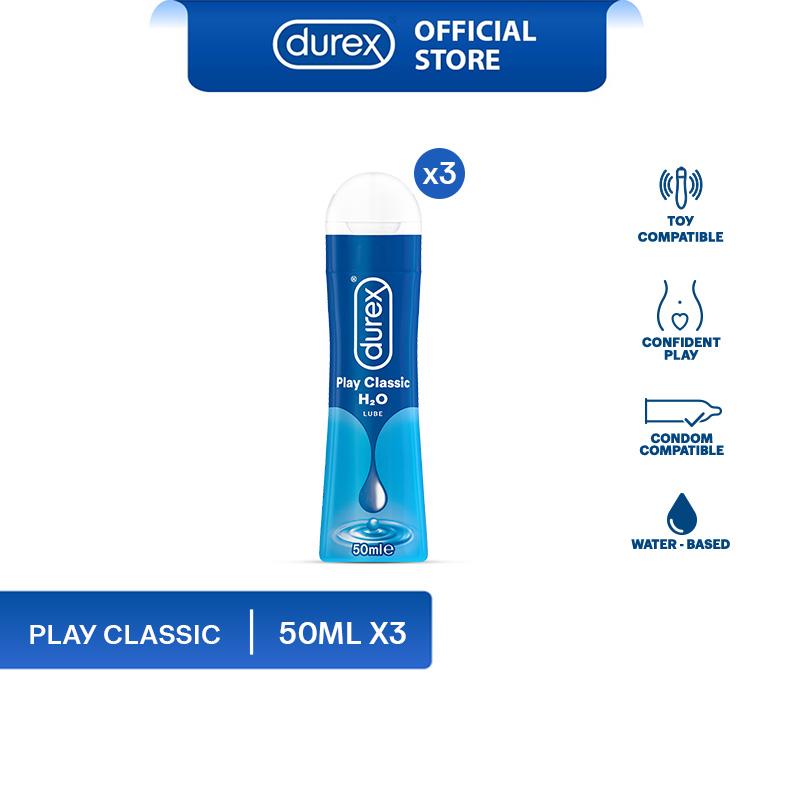 3 x Durex Play Classic Lube Lubricant Gel 50ml [For man & woman ...