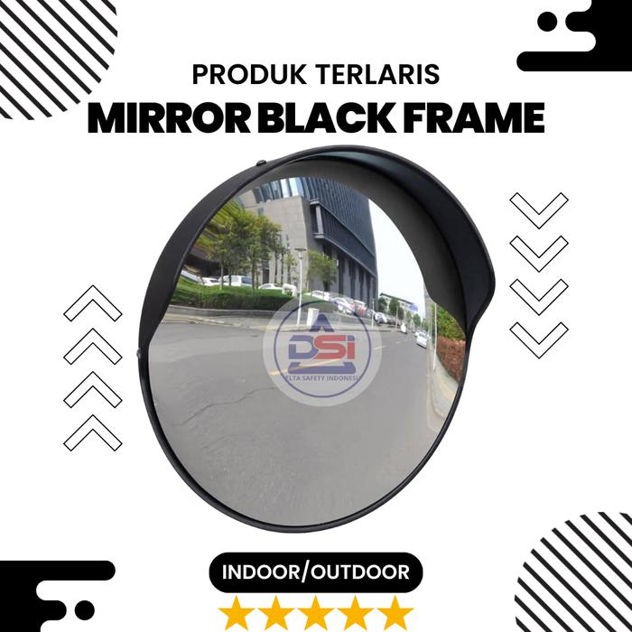 Jual CONVEX MIRROR AESTHETIC HITAM 80CM BERKUALITAS - CERMIN CEMBUNG ...