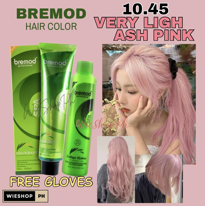 Bremod 10.45 Very Light Ash Pink Hair Color Set with Oxidize - TikTok ...