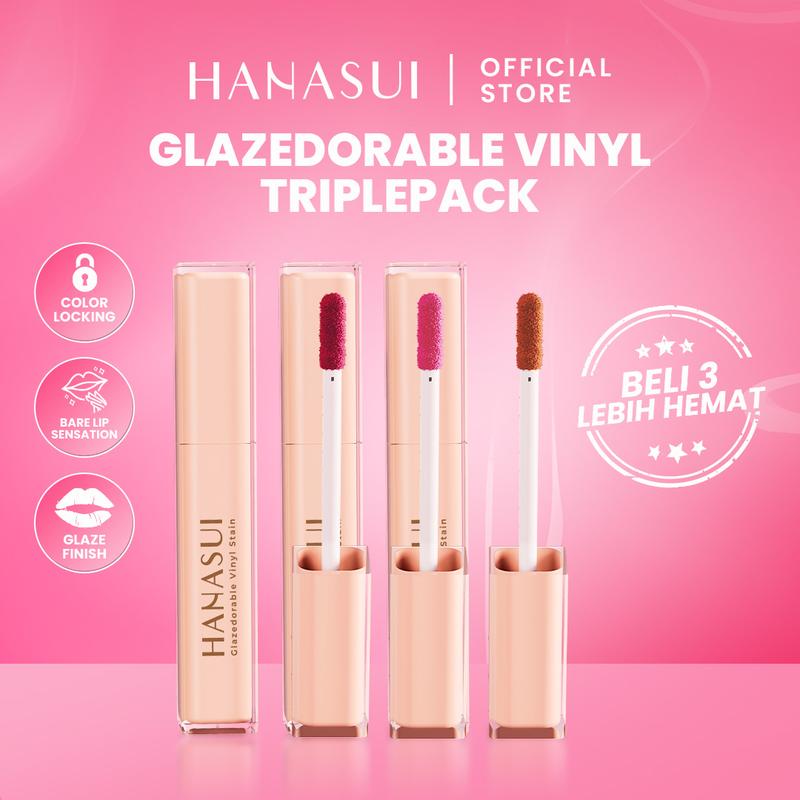 Hanasui Glazedorable Vinyl Stain - Plumpy Glazed Lips Vibran - Shop ...