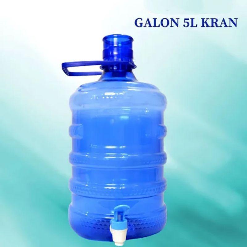 Galon Air Minum Kran 5 Liter Galon Mini Galon Keran galon cuci - Shop ...