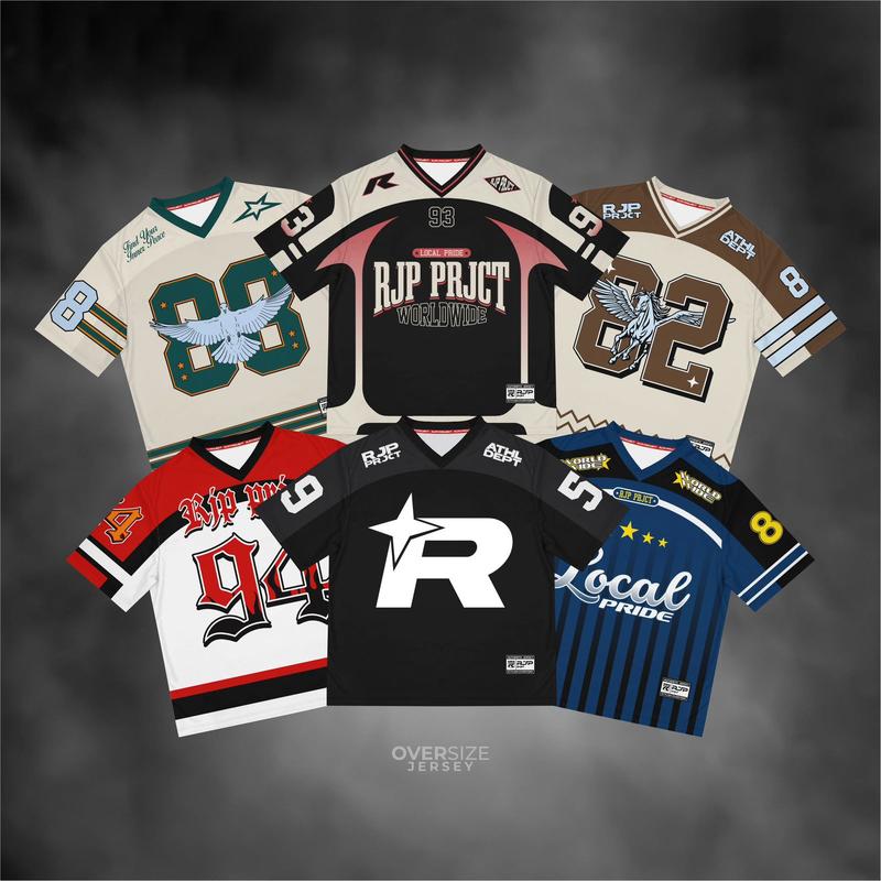 RJP Casual Jersey Streetwear Number Series // Oversize // NF - TikTok Shop