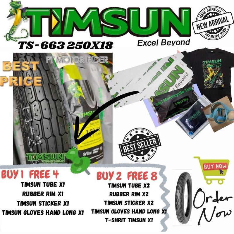 TIMSUN TS663 Tire Size 18** Tahun 2025 (Tube Tire) @Free 7 Gift ...