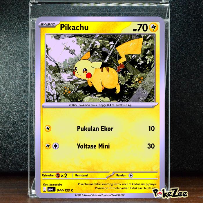 Jual Pikachu MA4 044/123 C Kartu Pokemon TCG Indonesia seri Ledakan ...