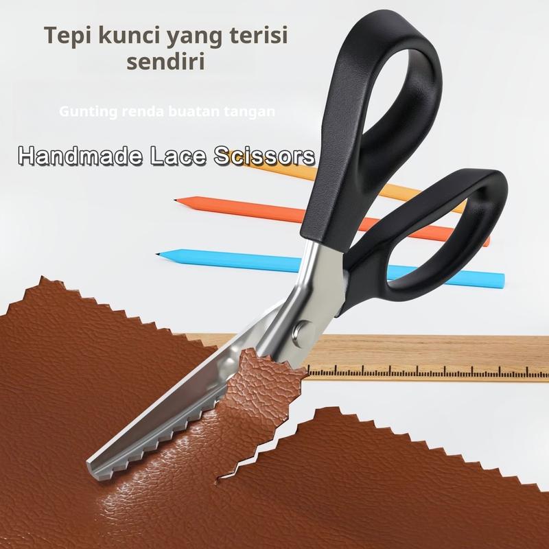 Gunting Renda Buatan Tangan DIY Segitiga Bergerigi Gunting Penjahit ...