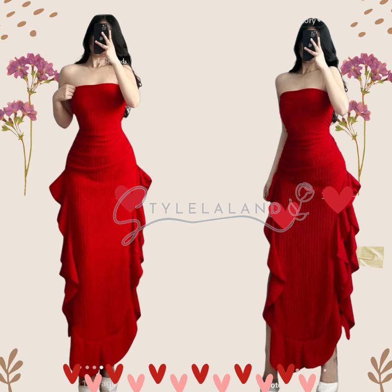 Stylelaland•Best Seller Trendy Stellar Tube Maxi Dress•Layered - TikTok Shop Philippines