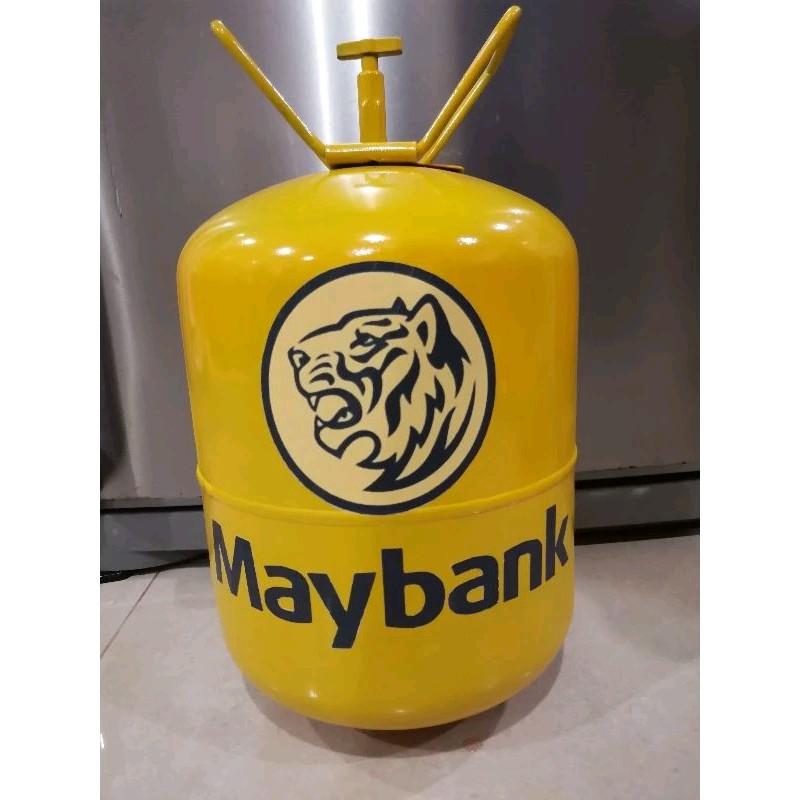 Tabung Duit Ketas/Syiling Tong Gas Aircond Cat Kuning Ada Pintu ...