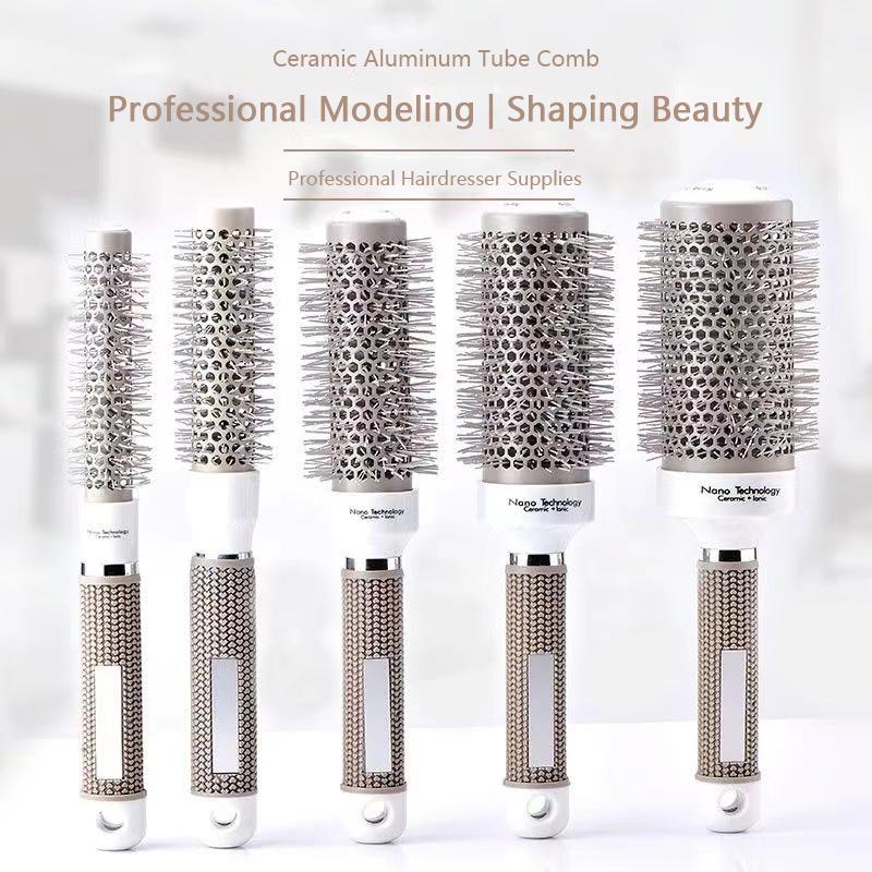 BarberTop-sikat rambut ion seramik, berus rambut salun profesional ...