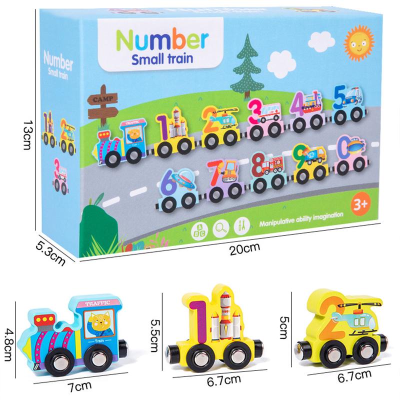 Kereta api digital magnetik, pemasangan blok bangunan, teka-teki ...