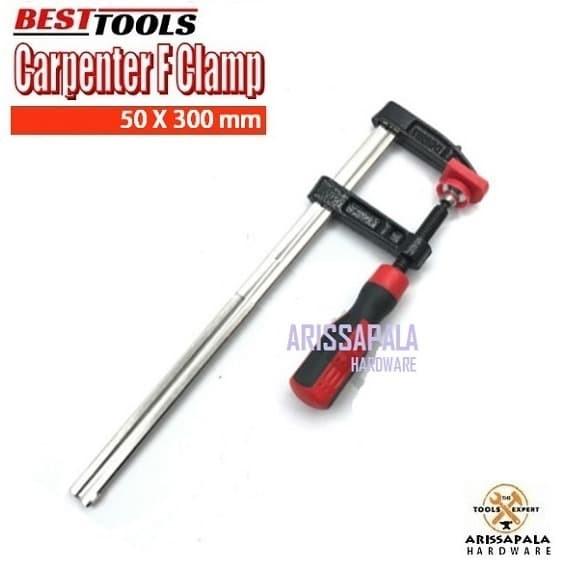 F Clamp Catok Pres Kayu Klem F Penjepit 50 X 300mm Plastic Handle ...