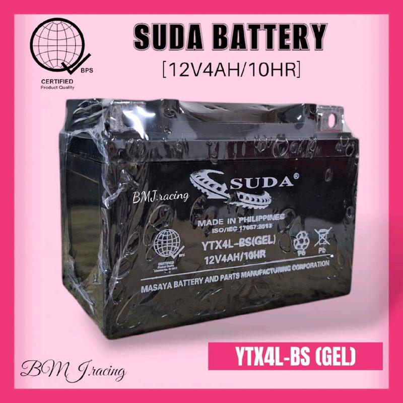 YTX4L-BS SUDA Battery for BEAT, CLICK, MIO SOUL i 125, M3, M - TikTok ...