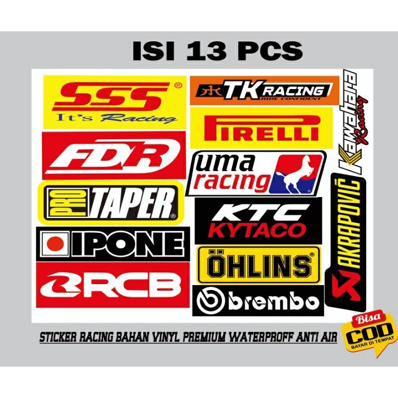 STIKER RACING STICKER MOTOR STIKER PACK - Shop | Tokopedia