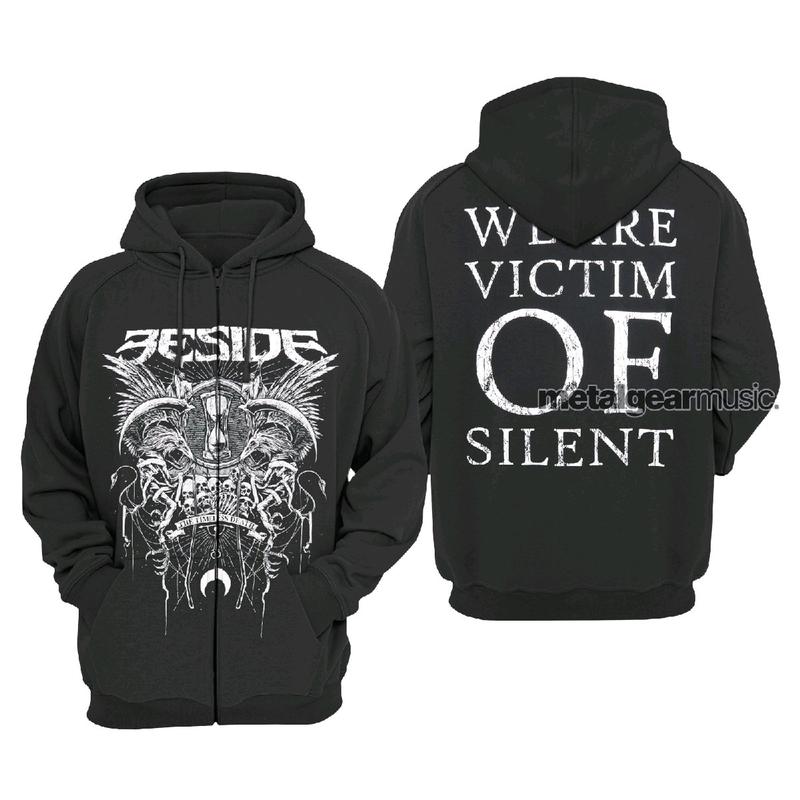 ZIPPER ' BESIDE - VICTIM - ZIPPERHOODIE DISTRO BAND METAL ORIGINAL ...