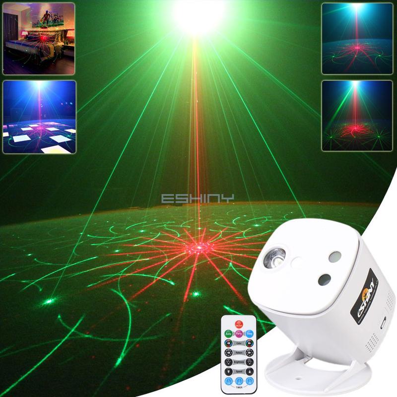 ESHINY USB MINI R&G Laser 40 Patterns Projector Stage Light RGB ...