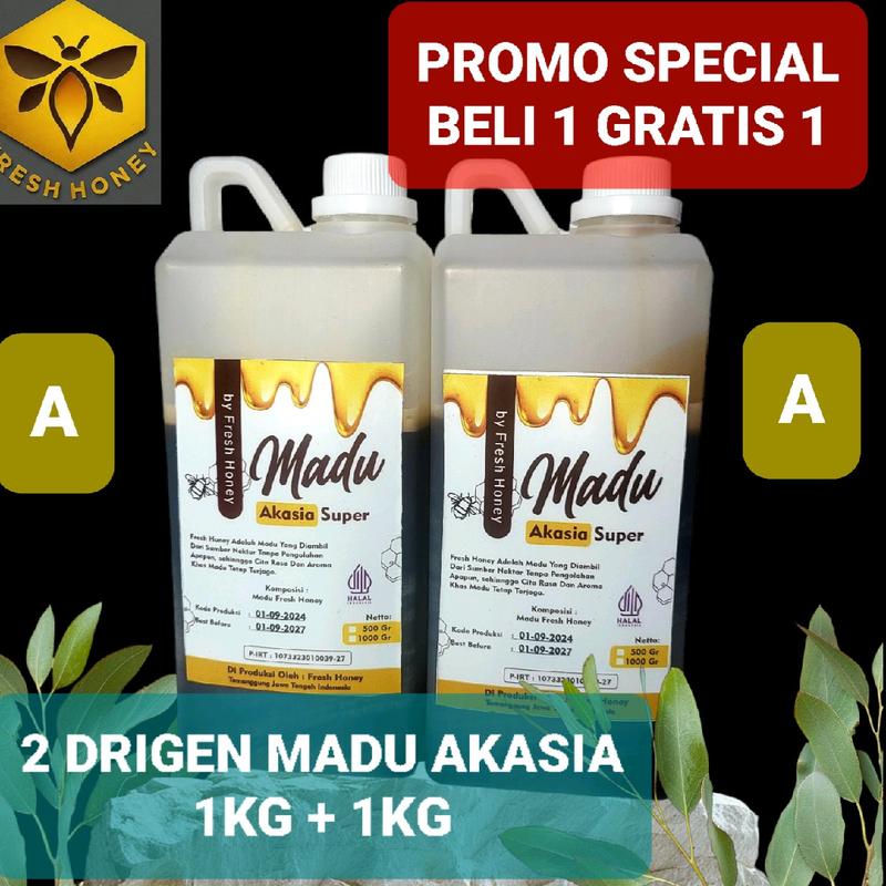 PROMO BELI 1 GRATIS 1, 2 DRIGEN MADU Hutan AKASIA SUPER) (2kg) - Shop ...