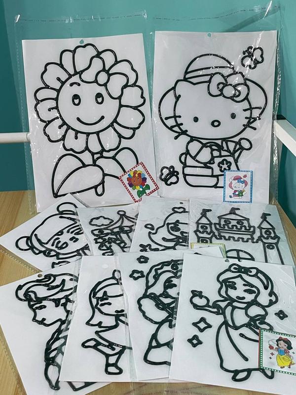 Kids Creativity Glue Art Colouring - TikTok Shop Singapore