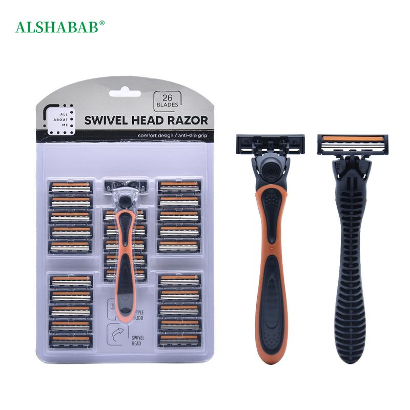 1Handle + 26PCS Cartridges Manual Razor for Men Barber Shaving - TikTok ...