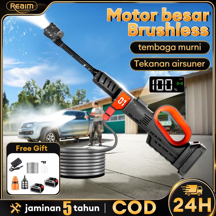 Promo 【REAIM】New Alat cuci mobil 788V 260bar Tampilan daya Digital Jet ...