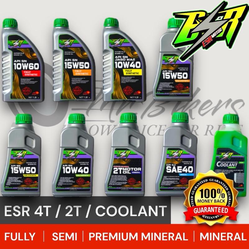 100% ORIGINAL ESR MOTOR OIL ENGINE OIL 1L / 1.2L SEMI SYNTHETIC ...