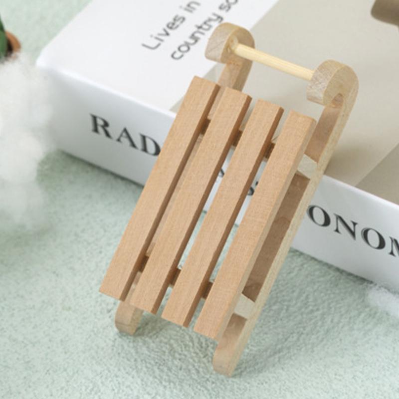 Mini Simulation Sledge Non-Toxic 1/12 Wooden ModelSnow Sled Home - Shop ...