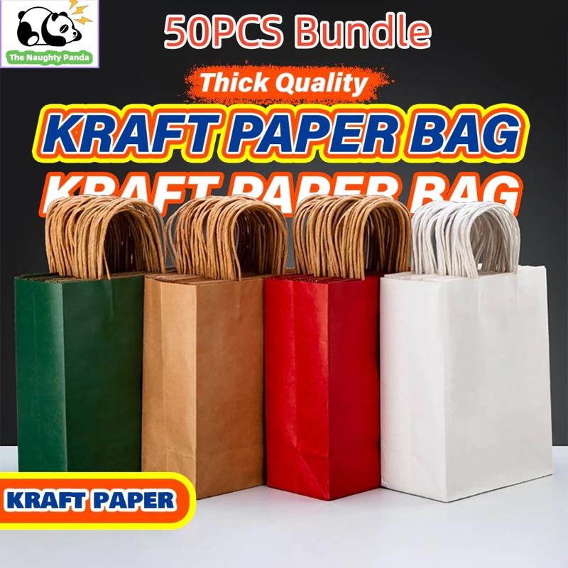 50PCS Bundle Paper Bag Doorgift Bag Goodies Bag Gift Bag Beg - TikTok ...