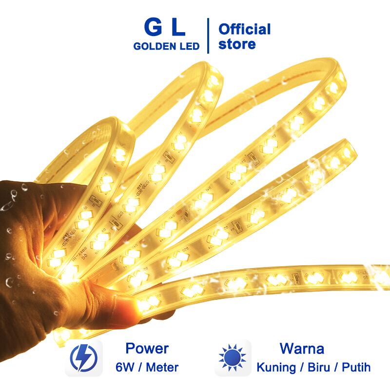 GL LED STRIP SELANG Anti Air 6 WATT/METER 220V SUPER TERANG SMD 5050 ...