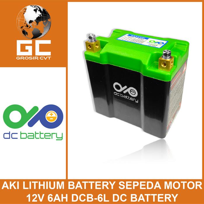 Promo Aki Accu Motor Lithium Supra GTR CB CBR Sonic 125 150 DCB-6L DC ...