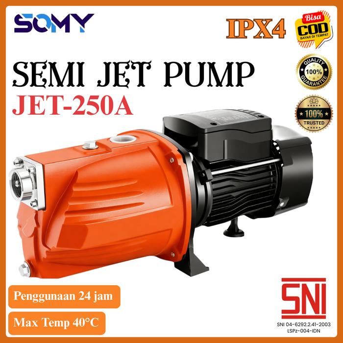Promo SOMY Pompa Air Jetpump JET Pump JET-250A Komplit Jet Pump Pompa ...